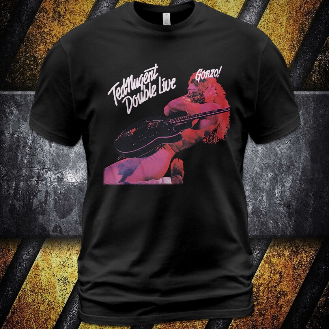 Sale! Cotton T-Shirt Ted Nugent Double Live Gonzo! Album Tee Greg Smith ...