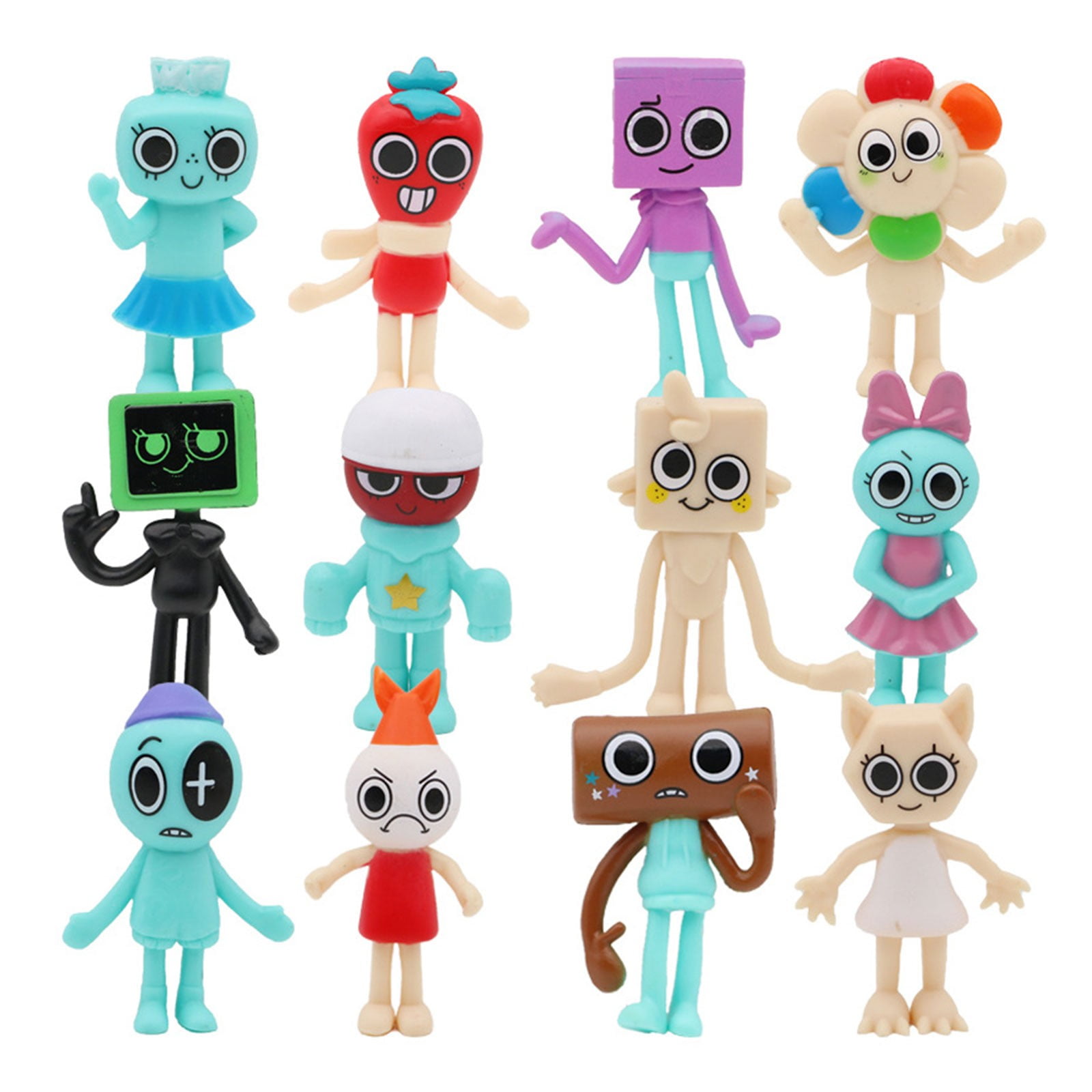 Sale Dandy's World 12 Pcs Collectible Action Figure Set, High-Quality ...