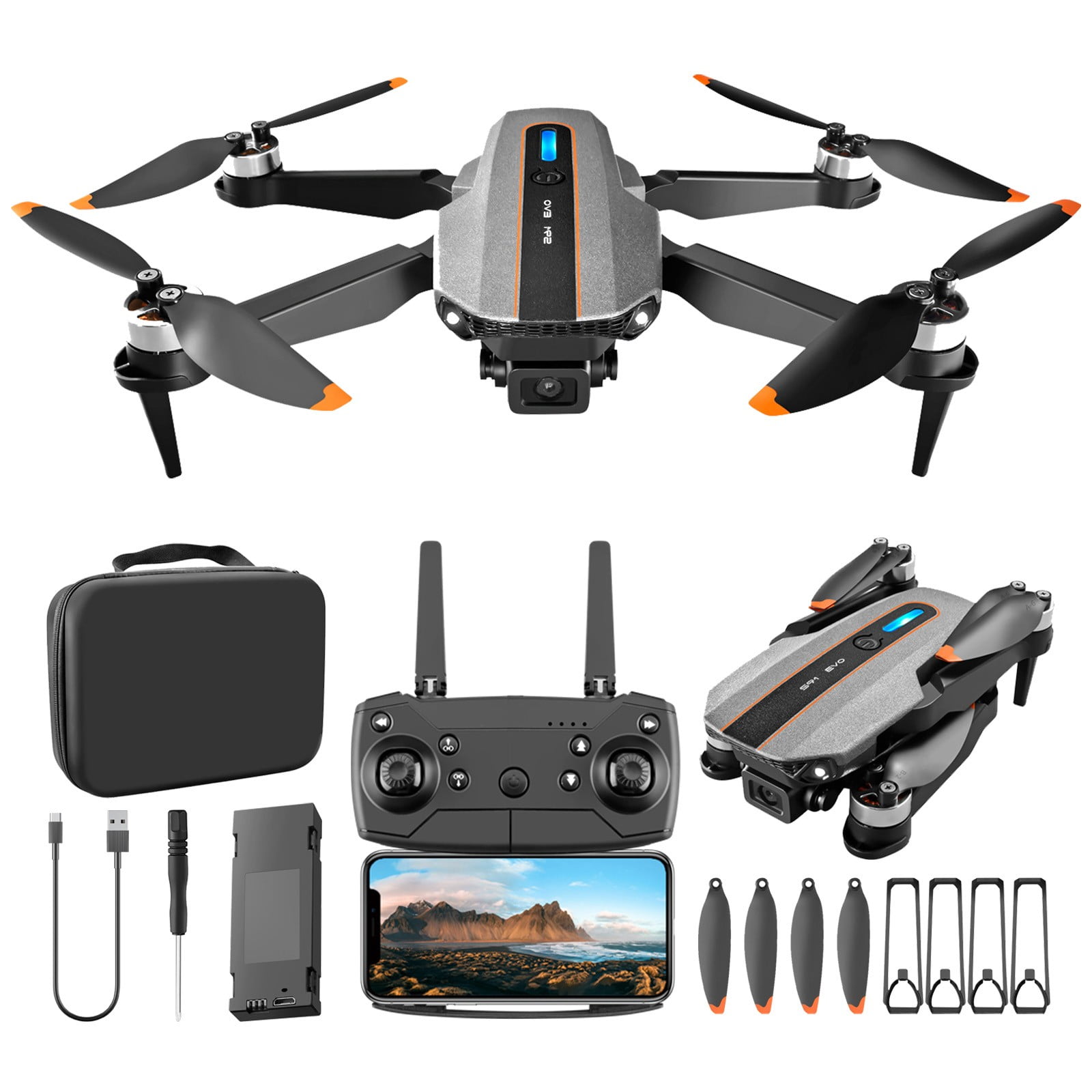 Sale Drone with Camera, 1080P HD FPV Camera Drone with Brushless Motor ...