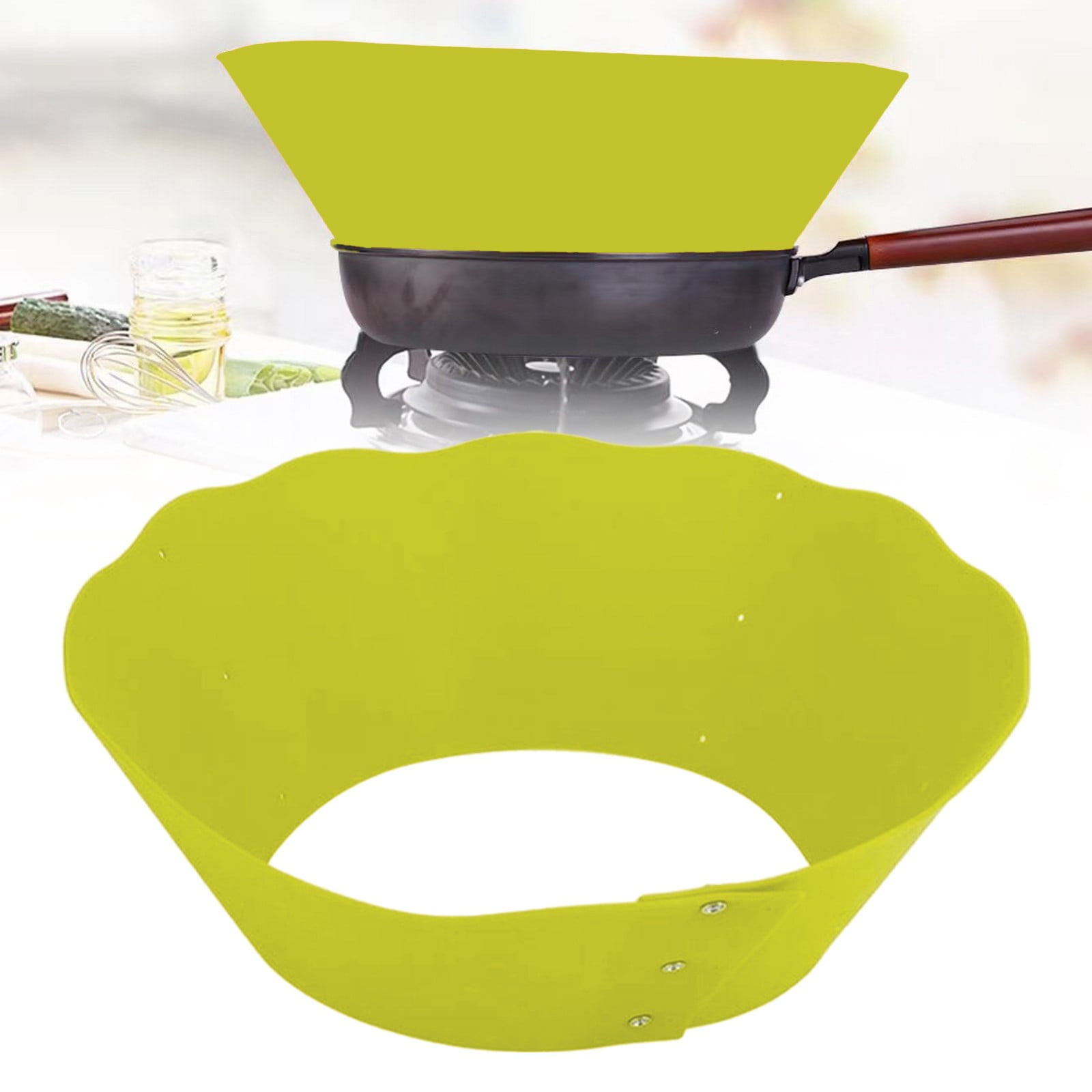 on Sale Hecteas Cooking Utensils, 1X Splash Guard,Silicone Splatter ...