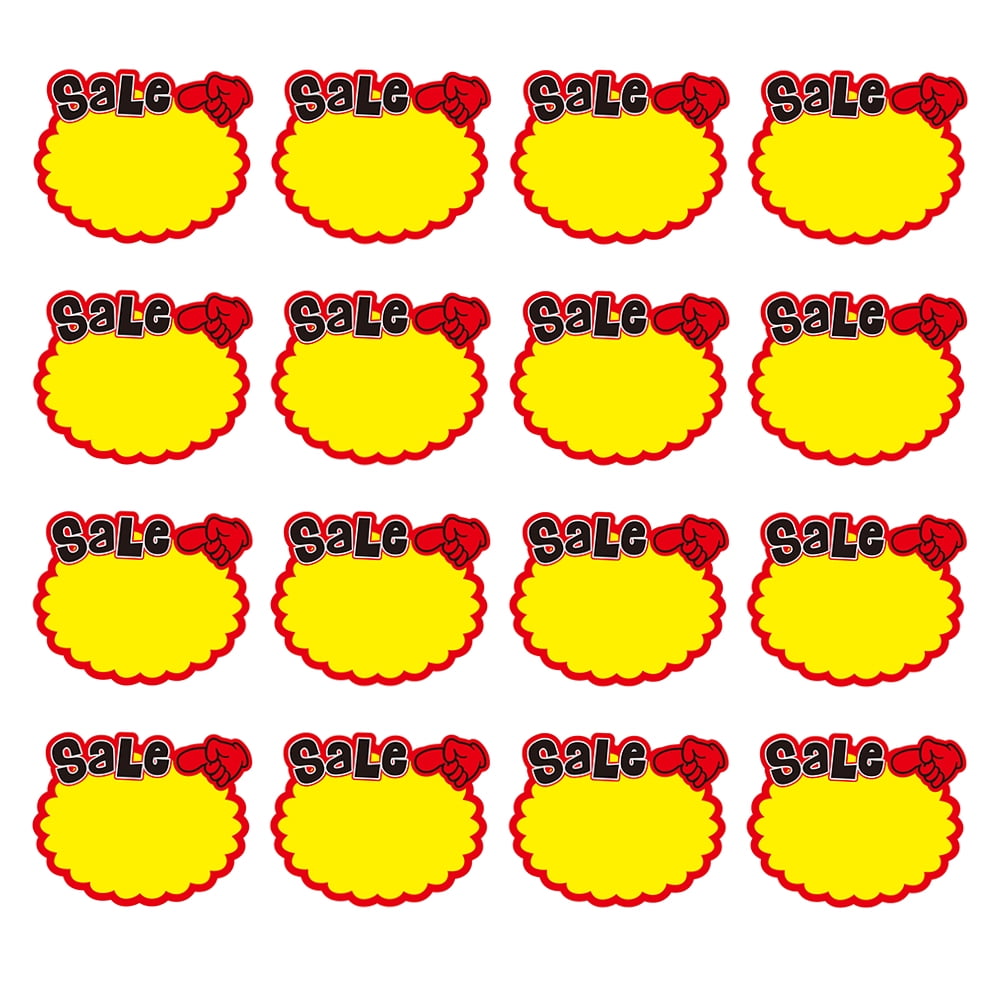 Sale Price Tags Stickers Signs Sign Retail Garage Promotional Paper ...