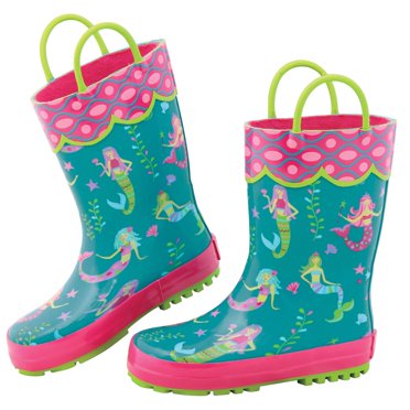 Kidorable mermaid rain boots 9 Mermaid Rain Boots 9 - Natural Rubber ...