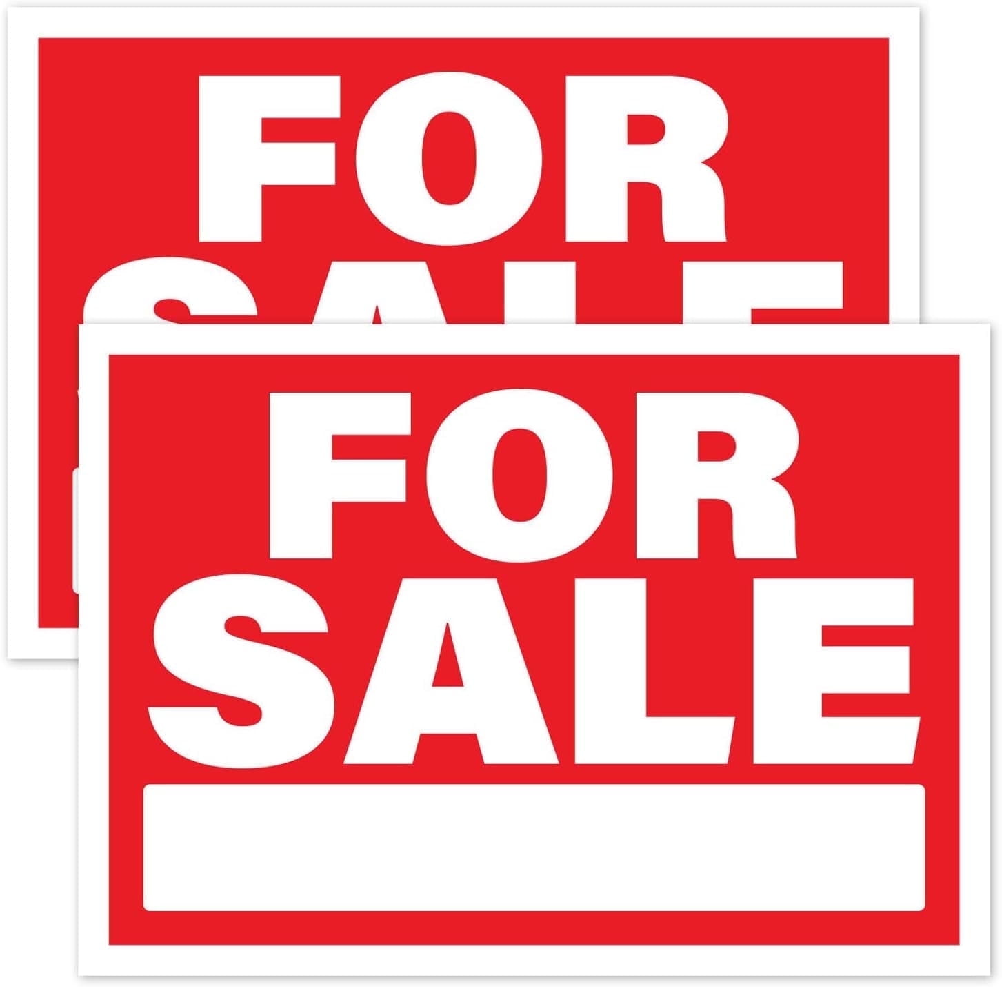 For Sale Signs for Vehicles Sticker 2pcs | Self Stick On For Sale Sign ...