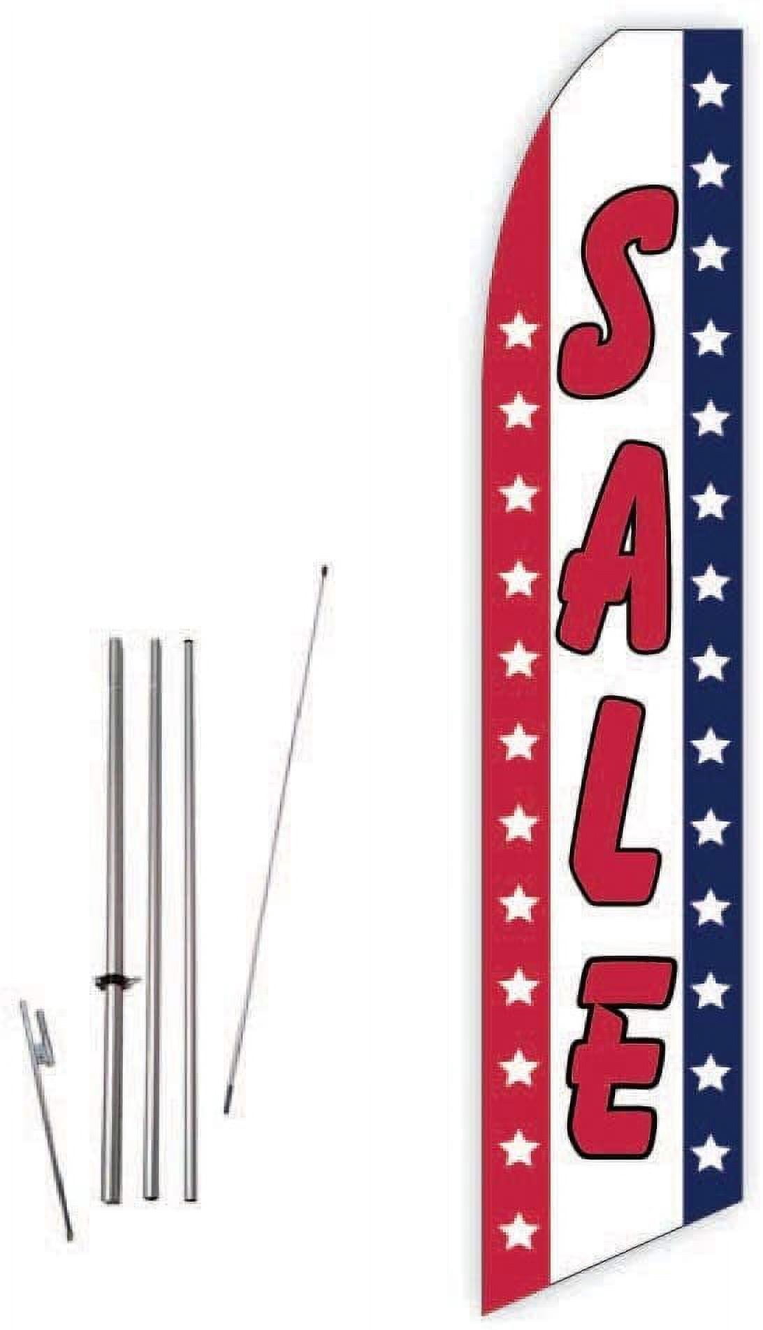 Sale Stars/Stripes Super Novo Feather Flag - Complete with 15ft Pole ...