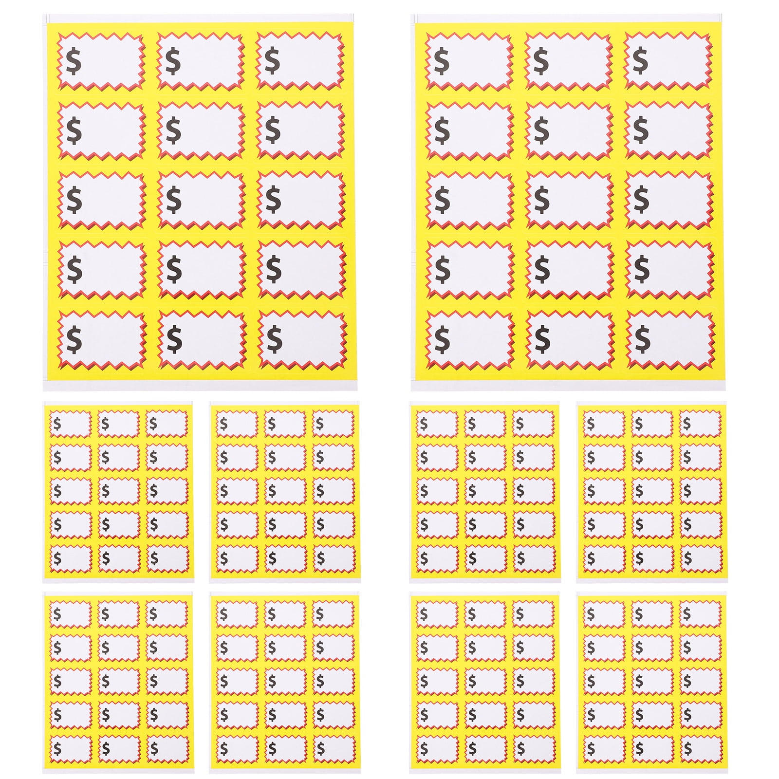 Sale Stickers For Retail Store,10 Sheets Garage Sale Stickers Writable ...