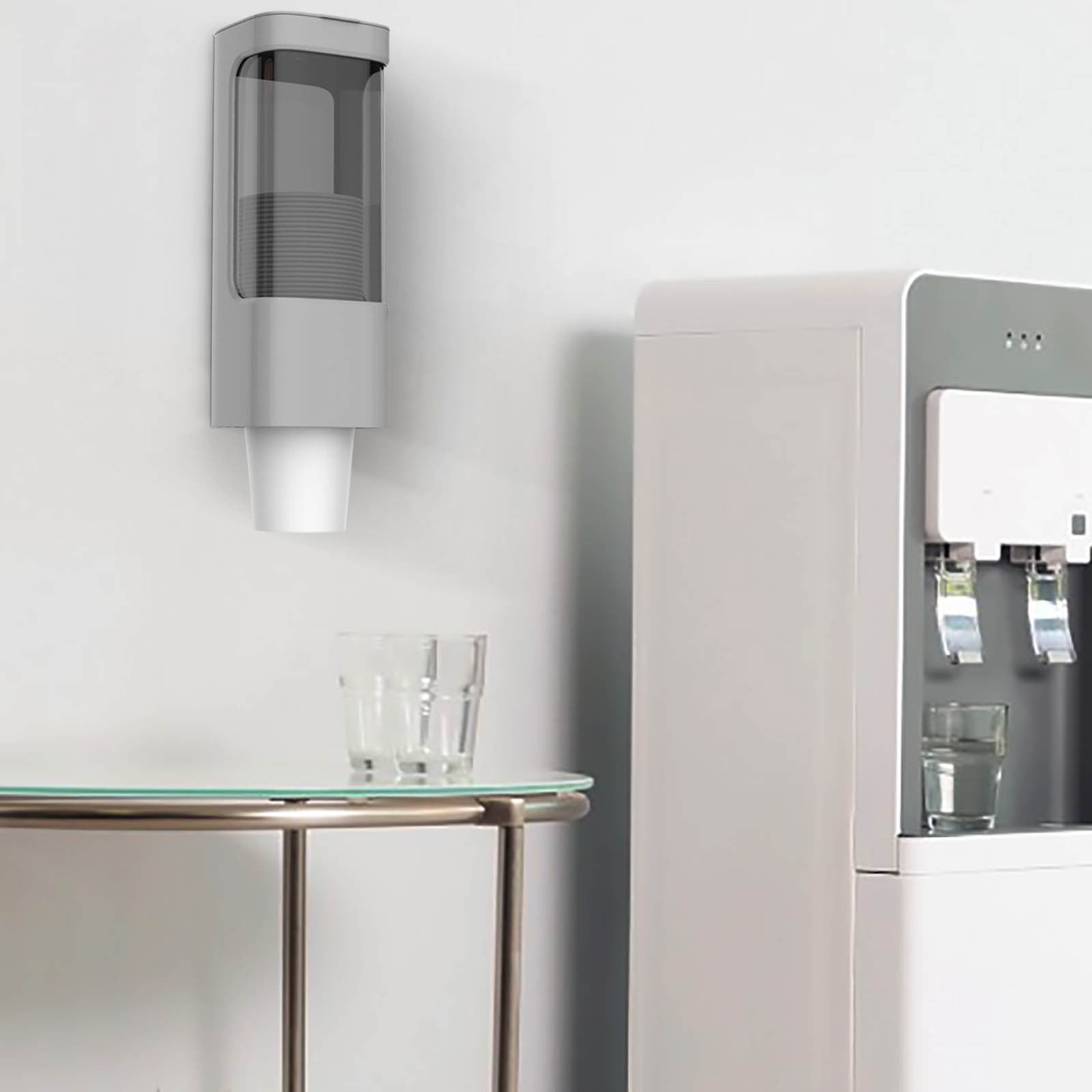 Wall Mounted Paper Cup Dispenser, Pull-Type, Fits 3oz & 5oz Small ...