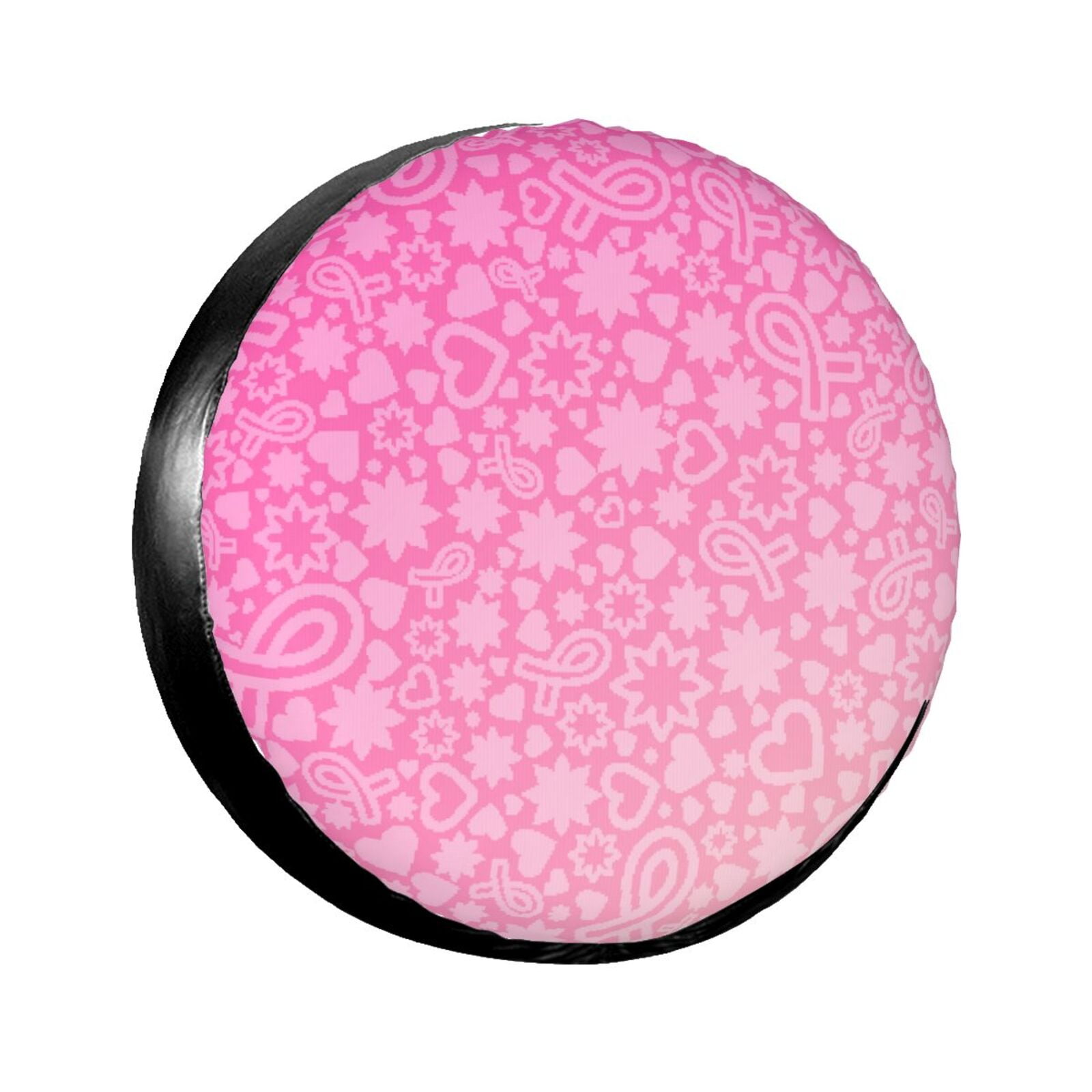 Salelf Breast Cancer Pink Ribbons Awareness Spare Tire Cover Waterproof ...