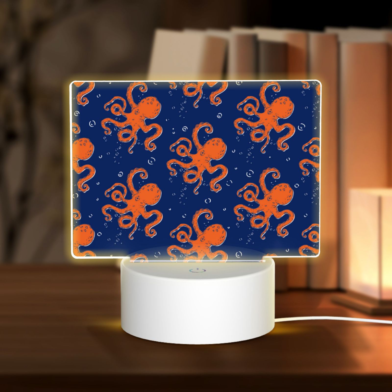 Salelf Octopus LED Light Base with Clear Acrylic Sheet 3D Night LED ...