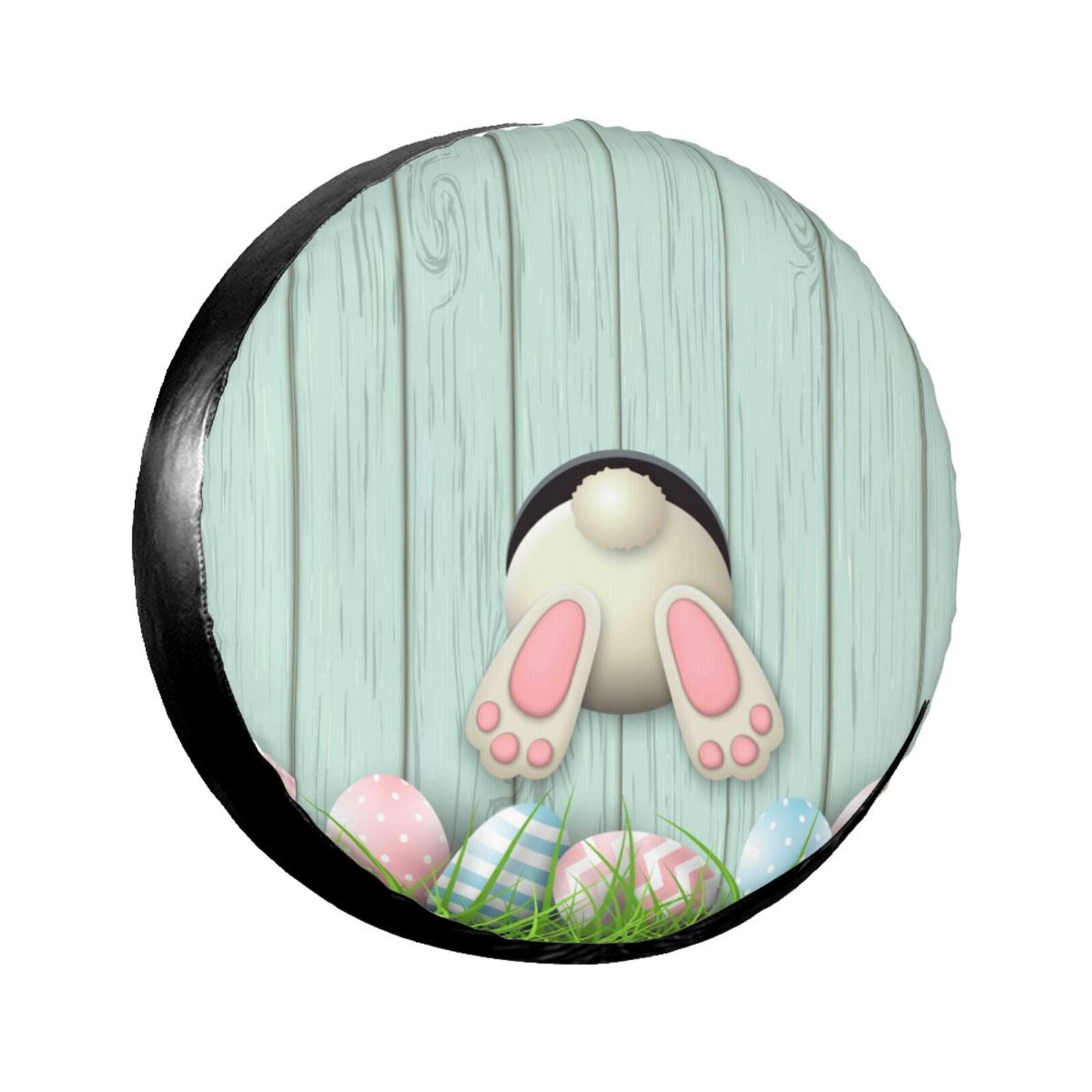 Salelf White Bunny Bottom And Easter Eggs Spare Tire Cover Waterproof ...