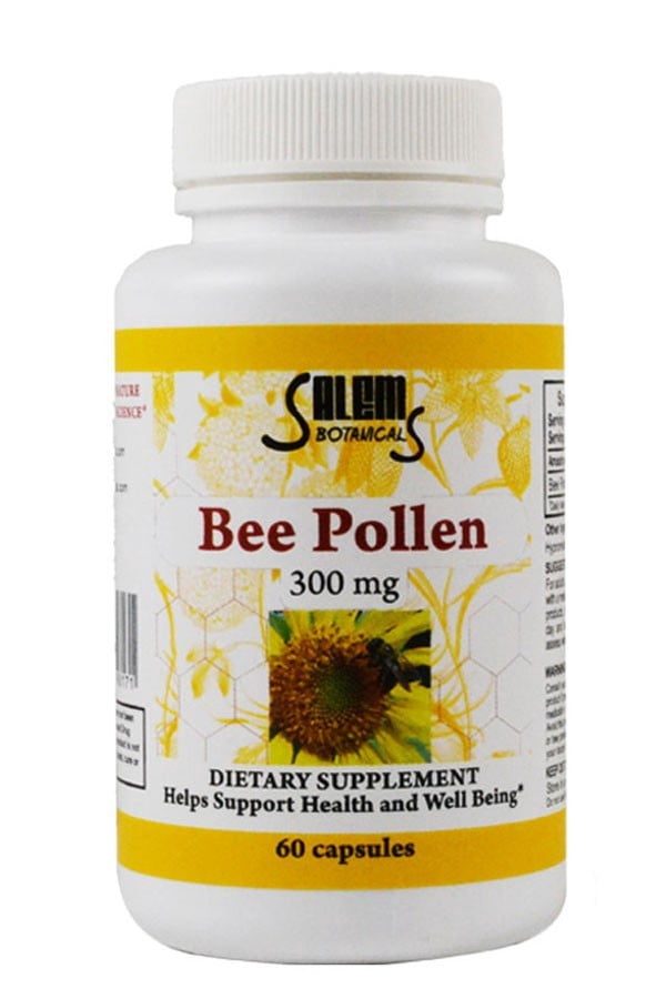 Salem Botanicals Bee Pollen Capsules 60 Count - Walmart Business Supplies