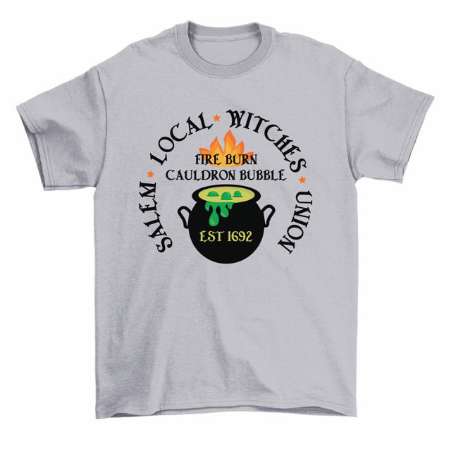 Salem Local Witches Union Cauldron Halloween Witch T-Shirt Men Women ...