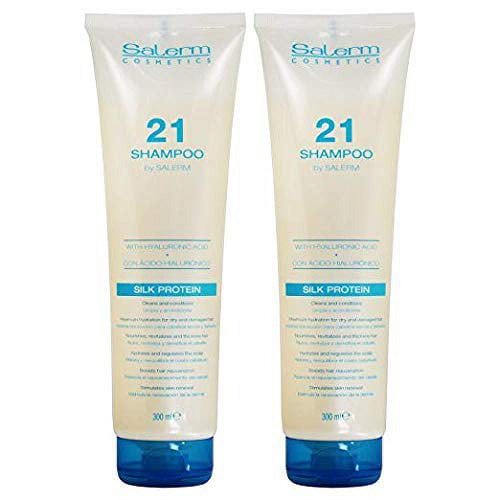 Salerm 21 Silk Protein Hair Shampoo with Hyaluronic Acid 10.8oz (2 Pack) - Walmart.com