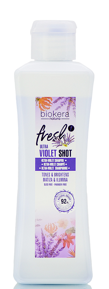 Salerm Biokera Natura Fresh Ultra Violet Shot Shampoo - 10.8 oz ...