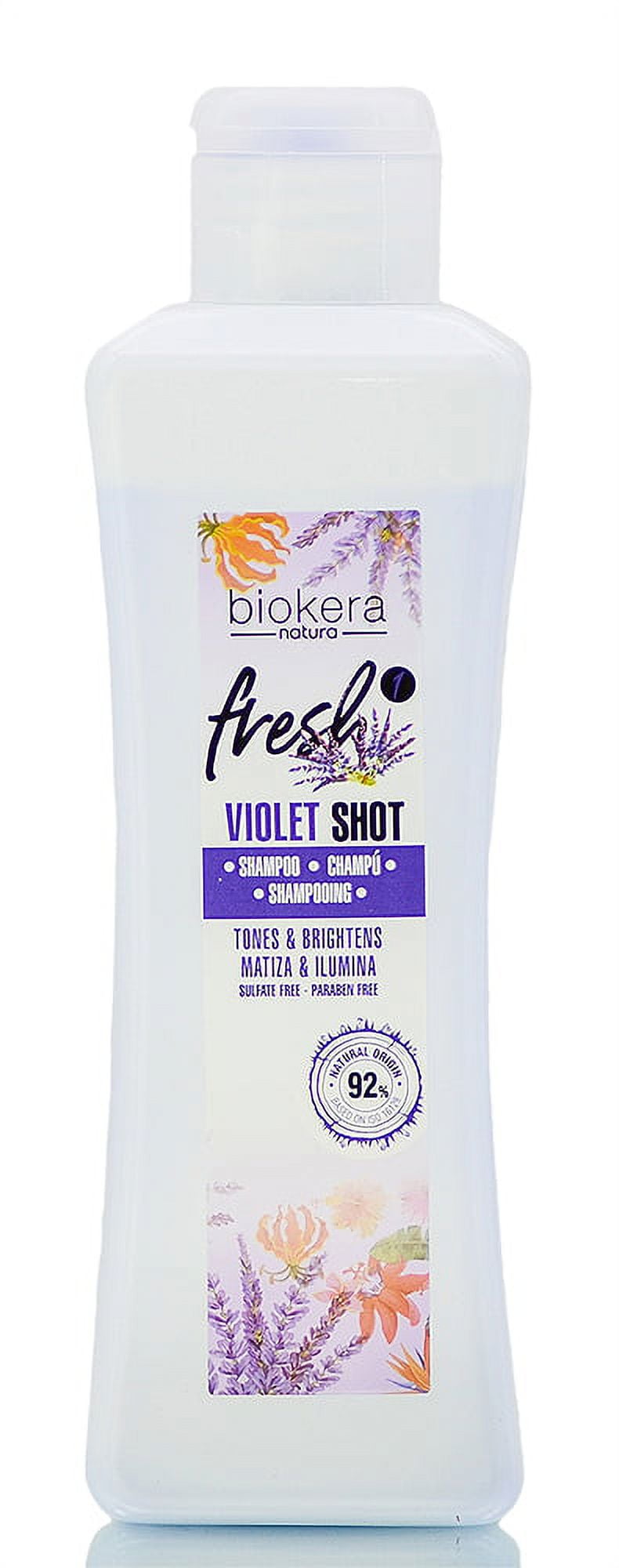 Salerm Biokera Natura Fresh Violet Shot Shampoo - 10.8 oz - Walmart.com