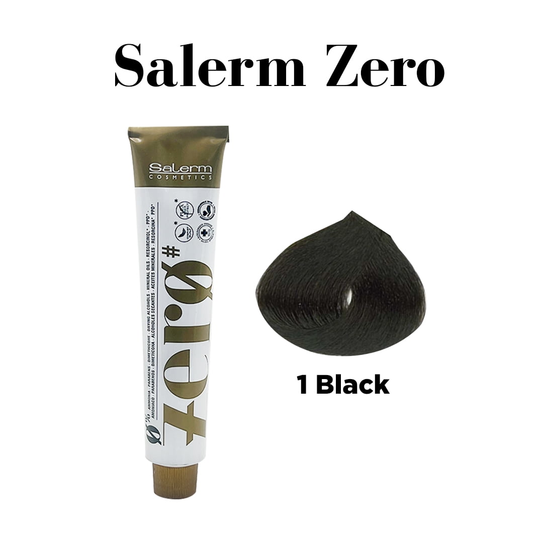 Salerm Color Zero Semi Permanent Coloring Cream ( 1 Black ) - Walmart.com