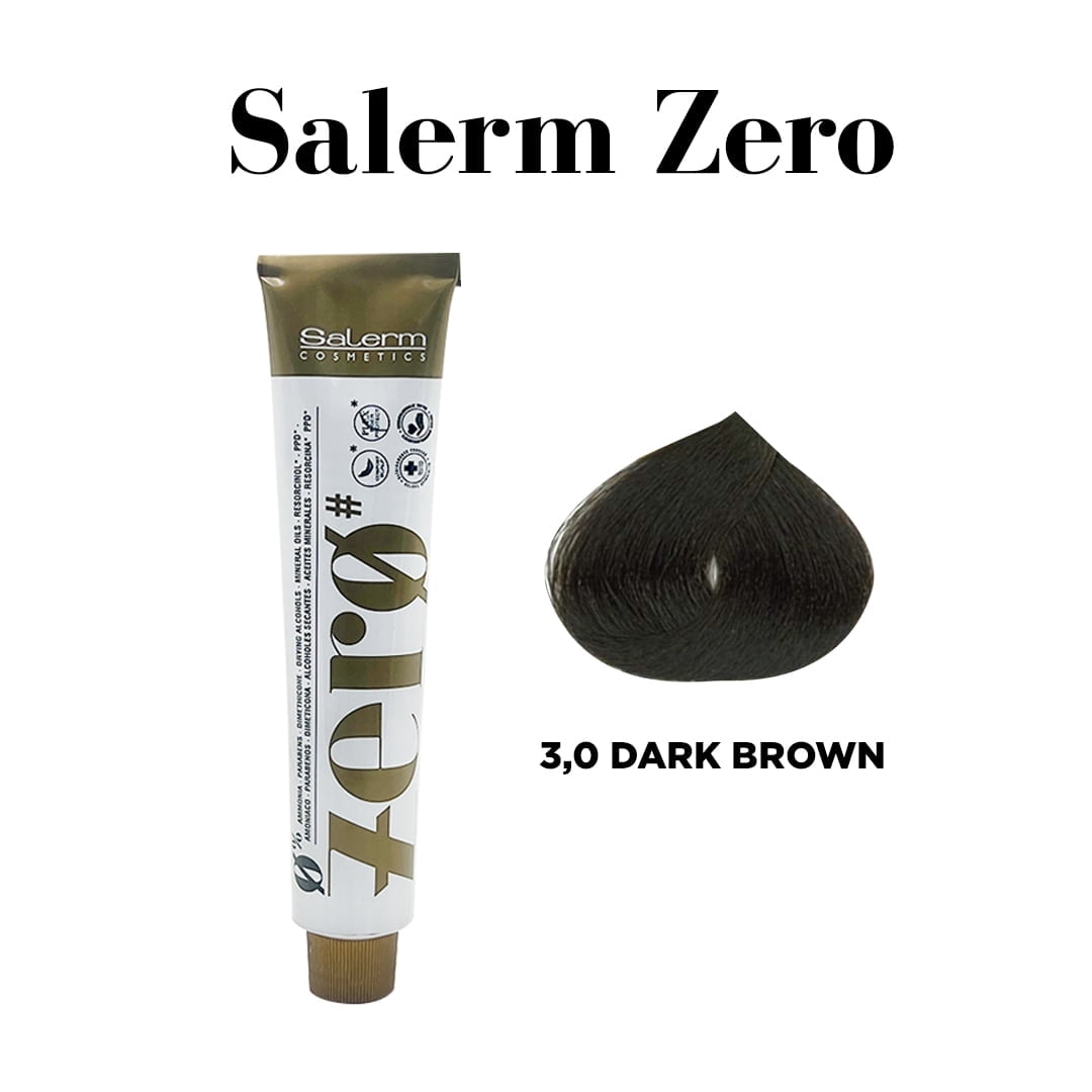 Salerm Color Zero Semi Permanent Coloring Cream ( 3,0 Dark Brown ...