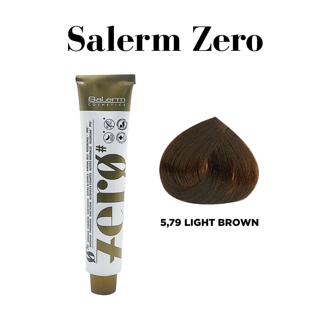 Salerm Color Zero Semi Permanent Coloring Cream ( 5,79 Light Brown ...