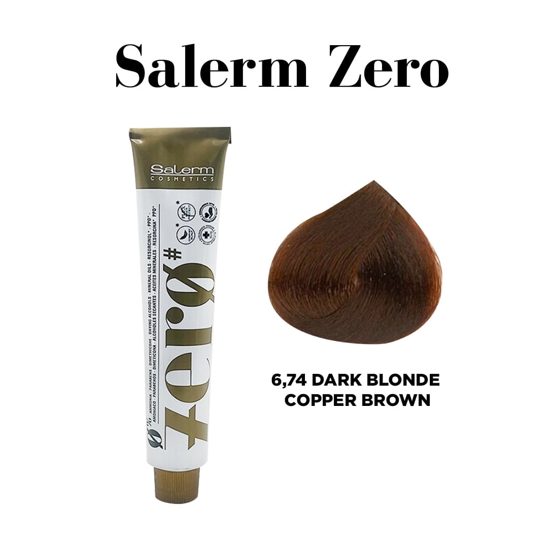Salerm Color Zero Semi Permanent Coloring Cream ( 6,74 Dark Blonde ...