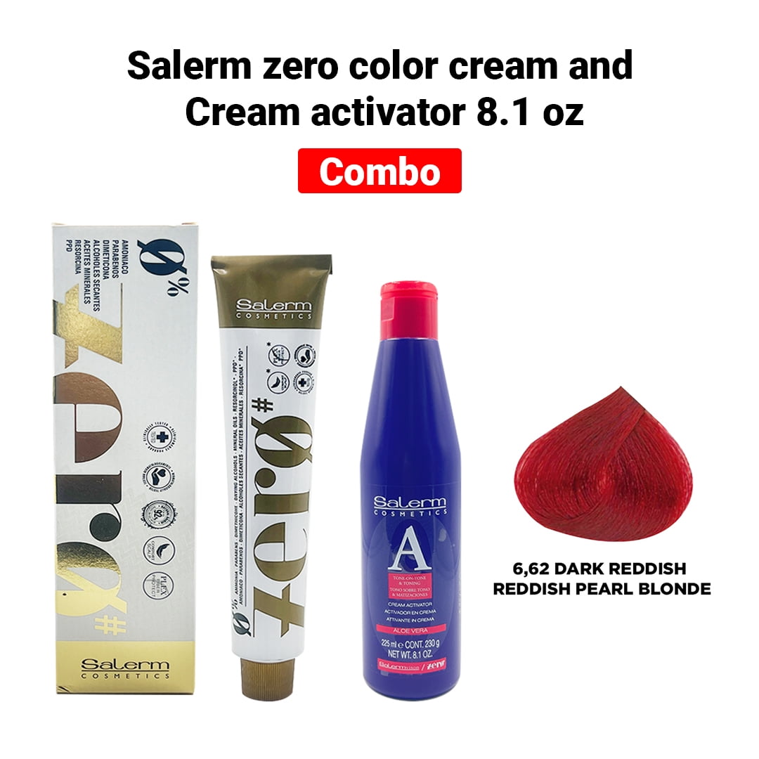 Salerm Color Zero Semi Permanent Coloring Cream with Cream Activator 8. ...