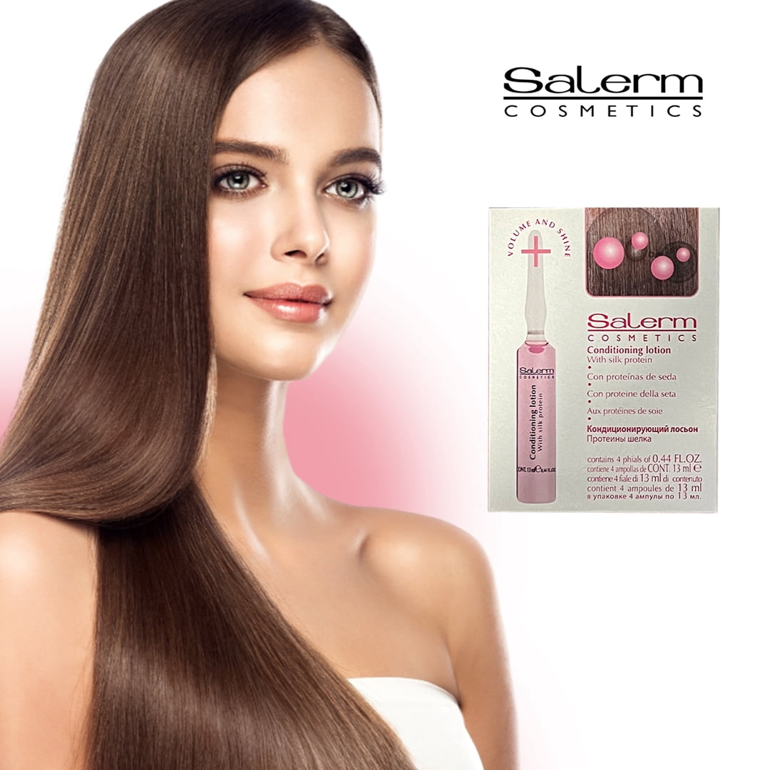 Salerm Cosmetics Conditioning Lotion with Silk Protein for Volume ...