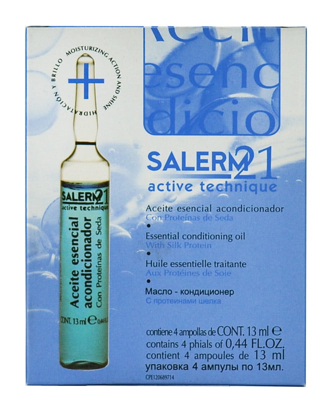 Salerm Cosmetics Essential Conditioning Oil with 21 Silk Proteins (4 ...