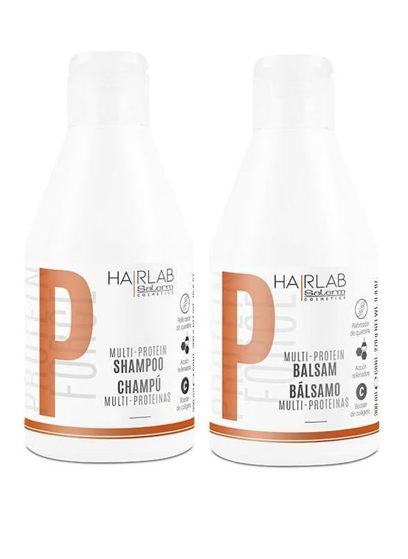 Salerm Cosmetics HAIRLAB MULTI-PROTEIN STRENGTHENING 2-PIECE KIT for ...
