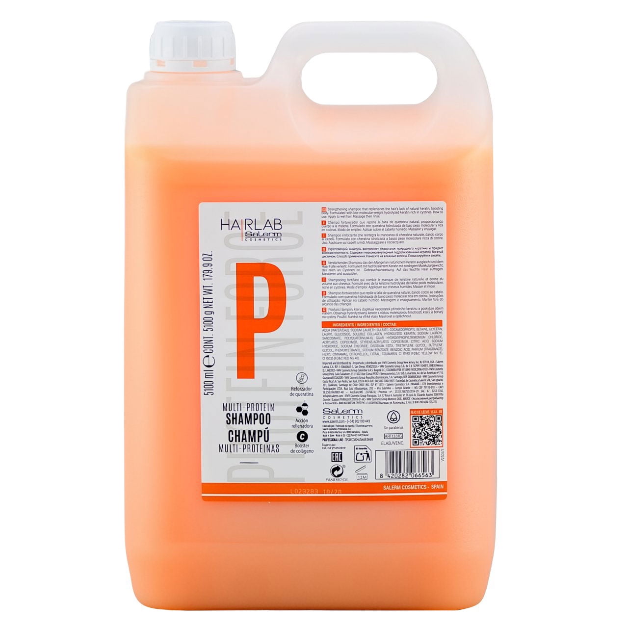 Salerm Cosmetics Hair Lab Multi-Protein Shampoo - 179.9 oz - Walmart.com