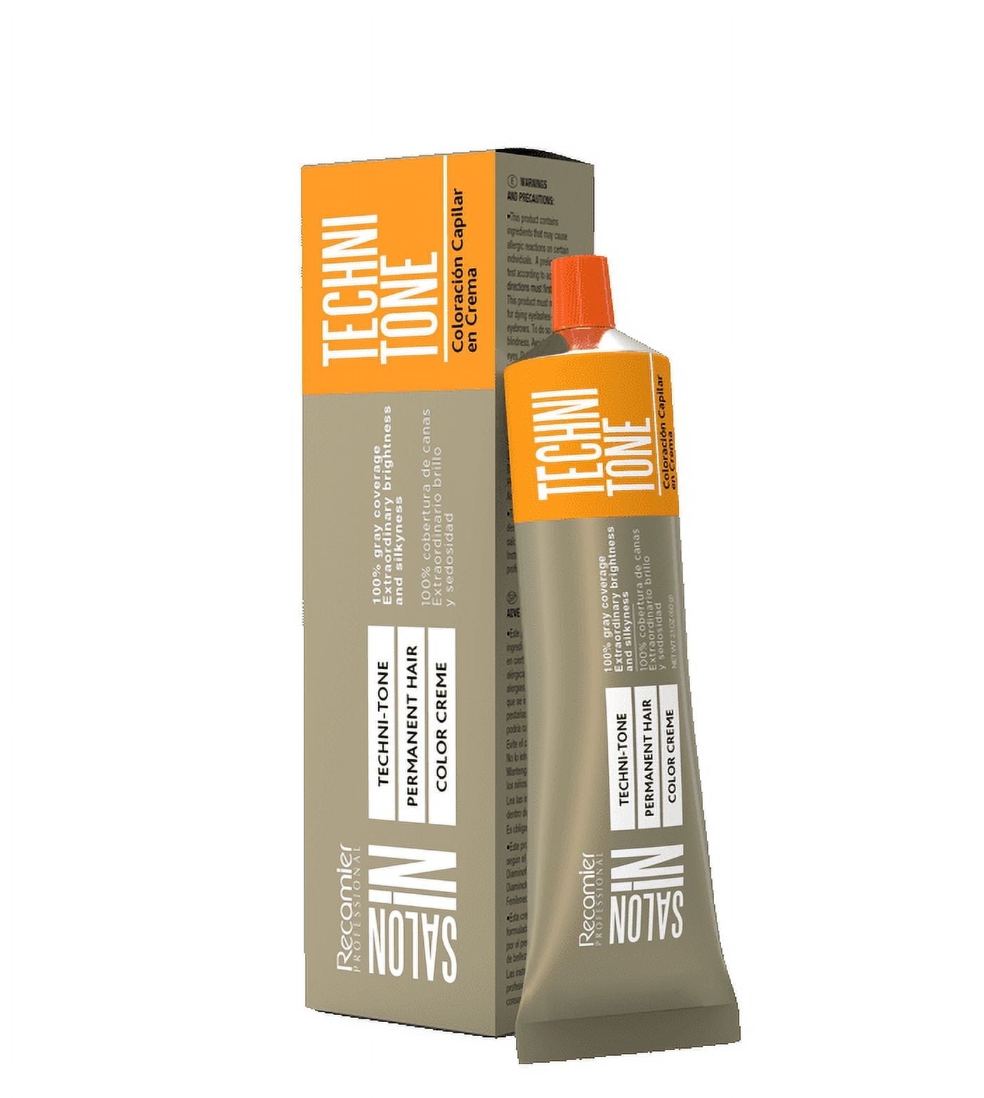 Salerm Vison Permanent Hair Coloring Cream, 2.3 oz, 6.0 Dark Natural ...