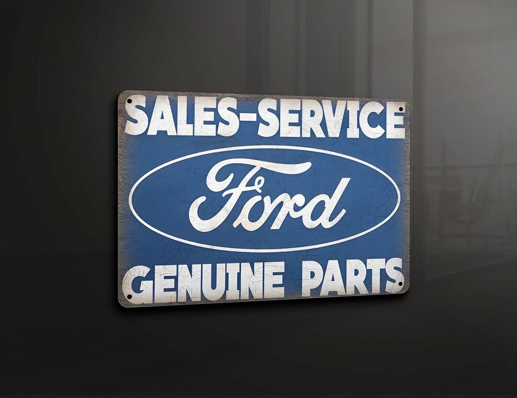 Sales And Service Ford Genuine Parts Automotive Car Metal Sign Metal ...
