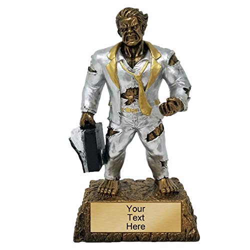 Sales Monster Trophy - Customize with Up to 3 Lines of Text - Walmart.com