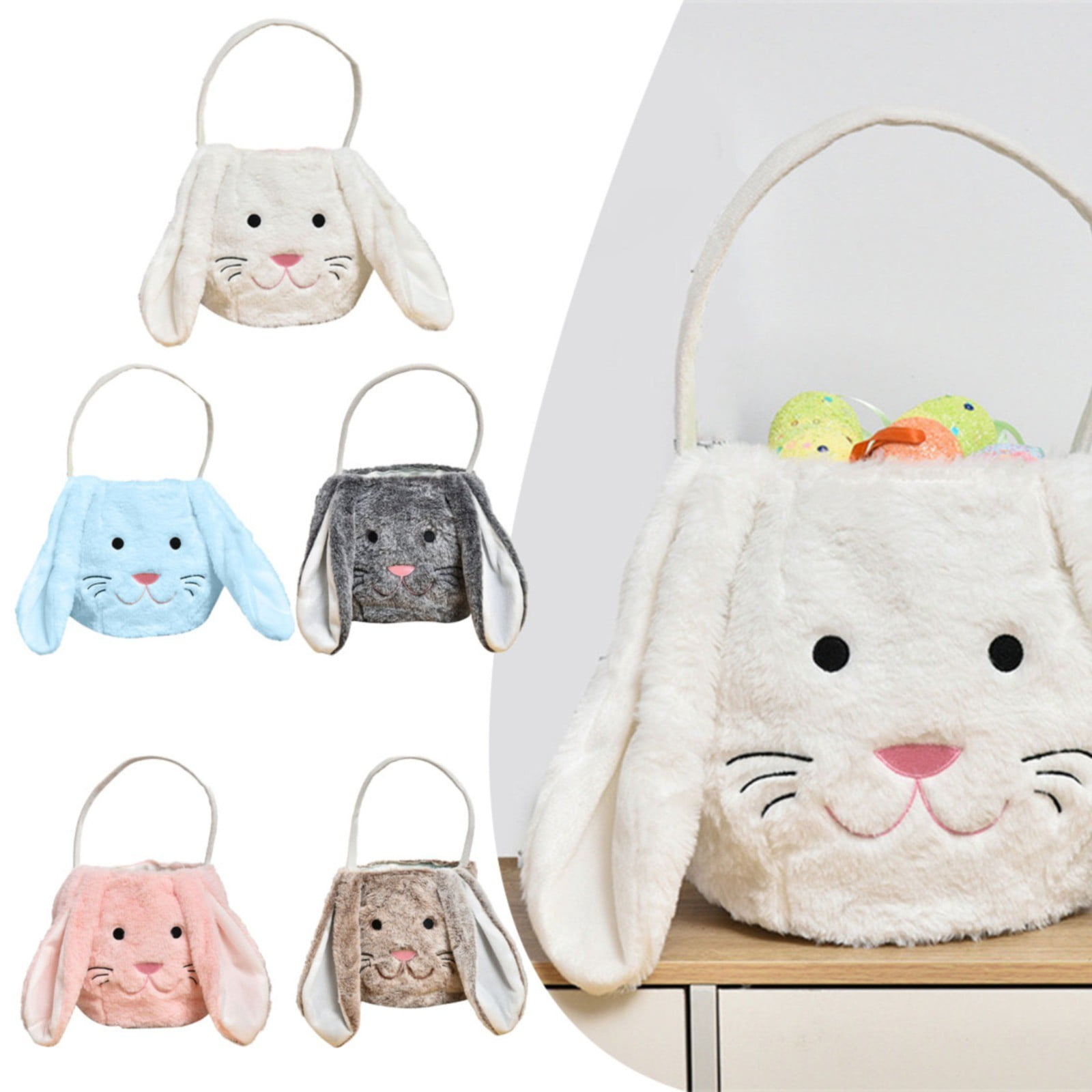 Sales Or Clearance! Easter Basket for Kid Cute Fluffy Easter Basket ...