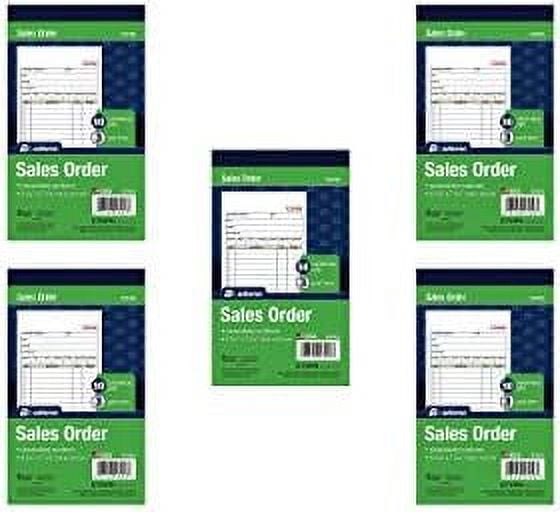 Sales Order Book, 3-Part, Carbonless, 4-3/16" X 7-3/16" Inch, 50 Sets ...