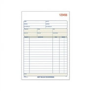 Snap-Off Job Work Order Form, Three-Part Carbonless, 5.66 X 8.63, 1 ...