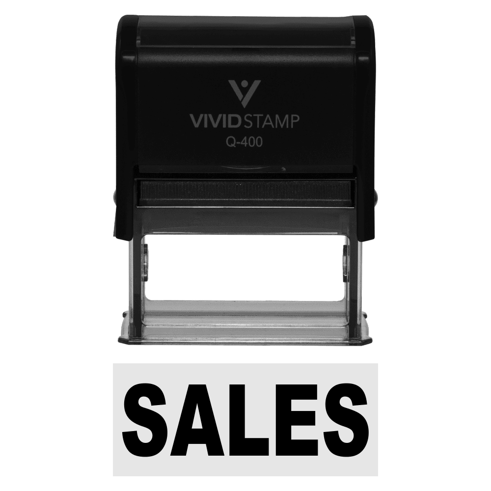 Sales Self-Inking Office Rubber Stamp (Black Ink) - Q-400 - Walmart.com