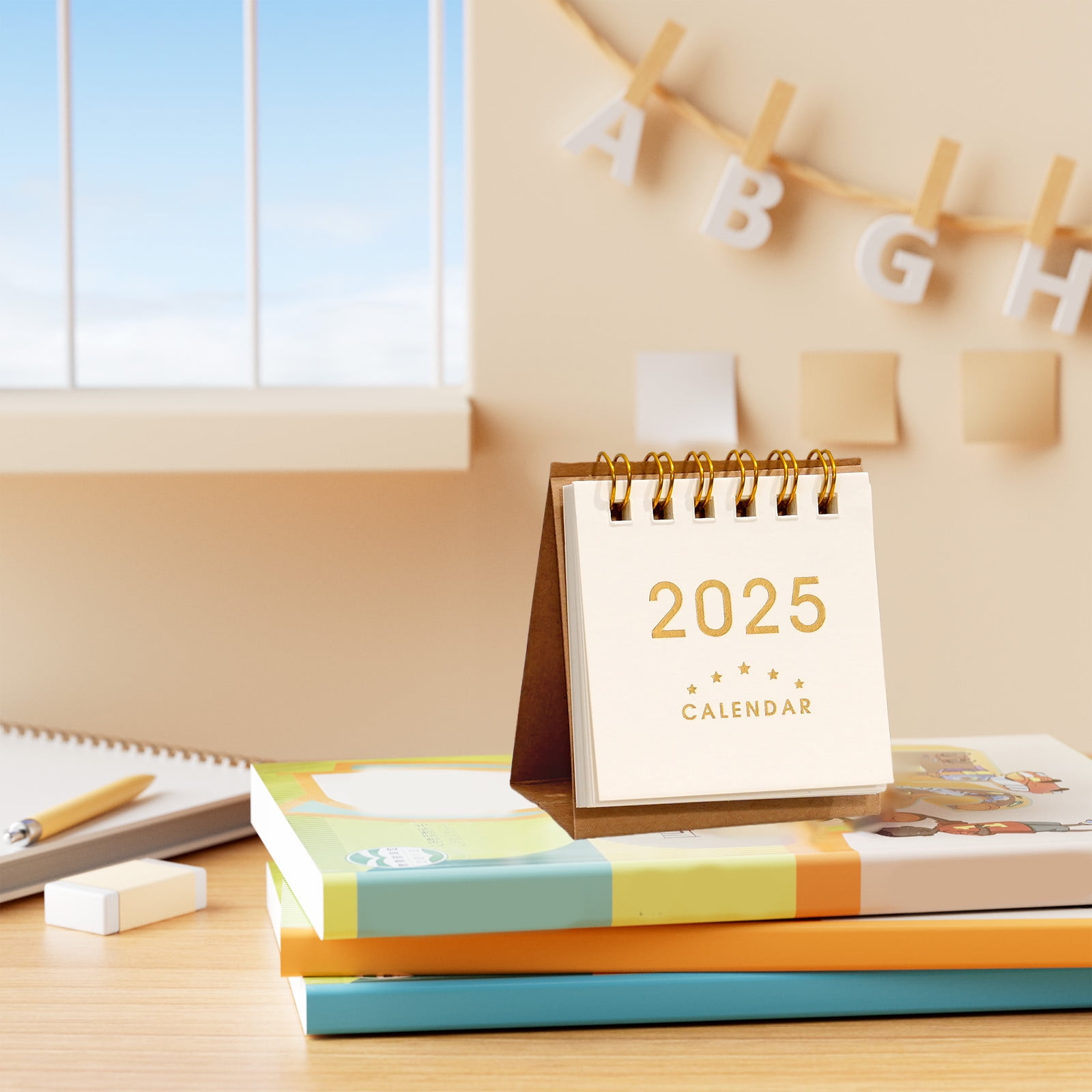 Sales Today Clearance! 2025 Mini Desk Calendar,Flip Standing Calendar ...