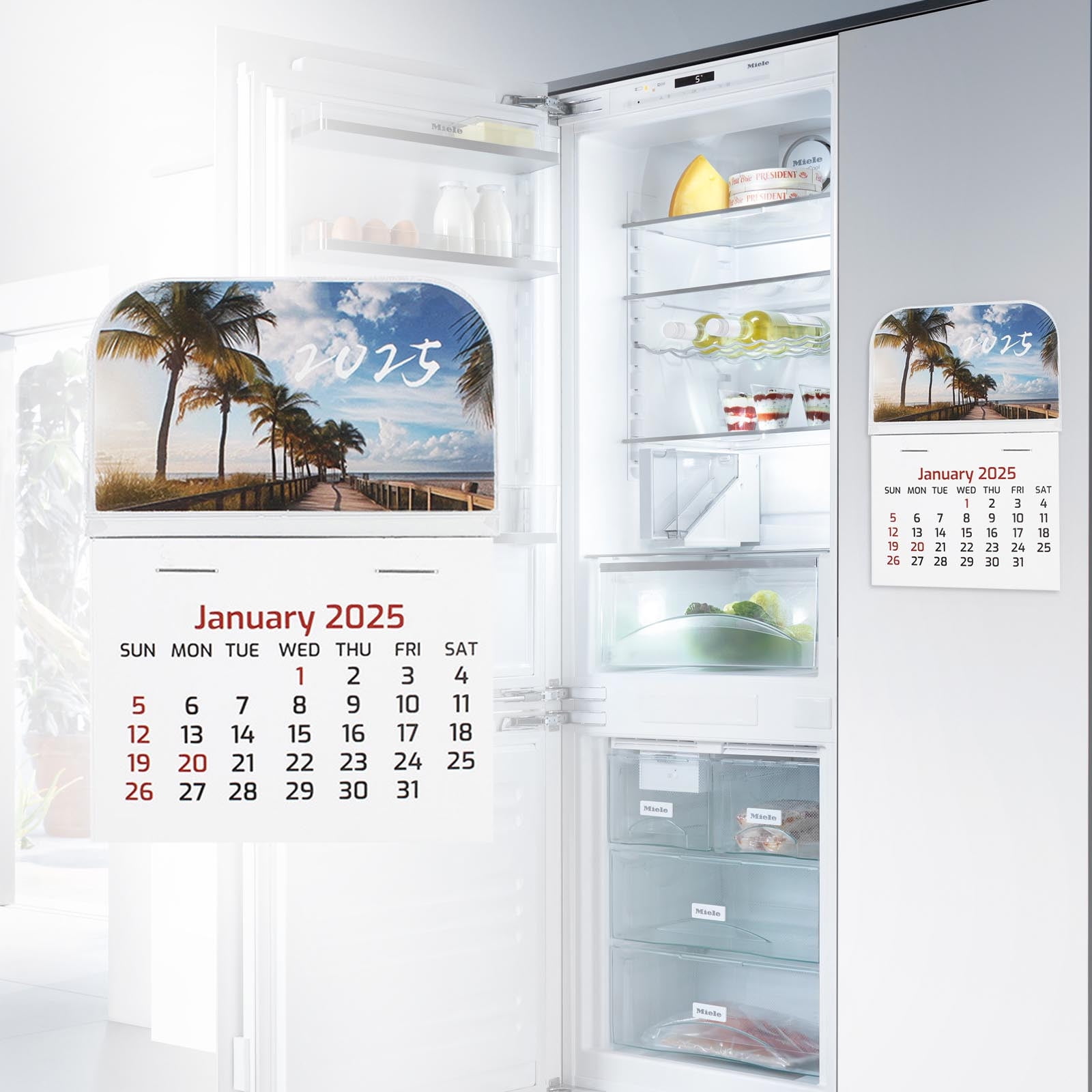 Sales Today Clearance! 2025 Mini Stick Calendar,PVC Backed Adhesive ...