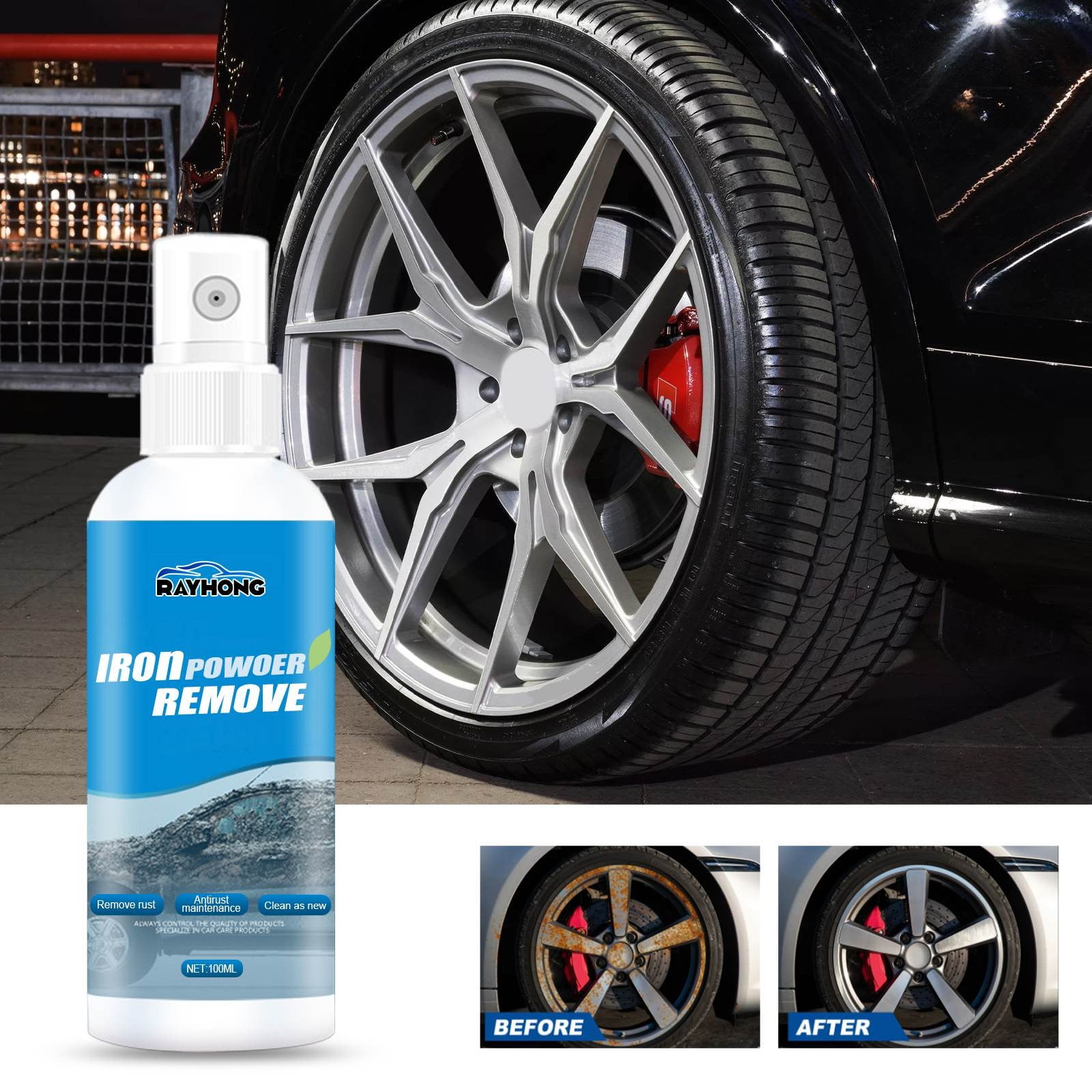 Sales Today Clearance! Automobile Iron Powder Derusting Spray, Anti ...