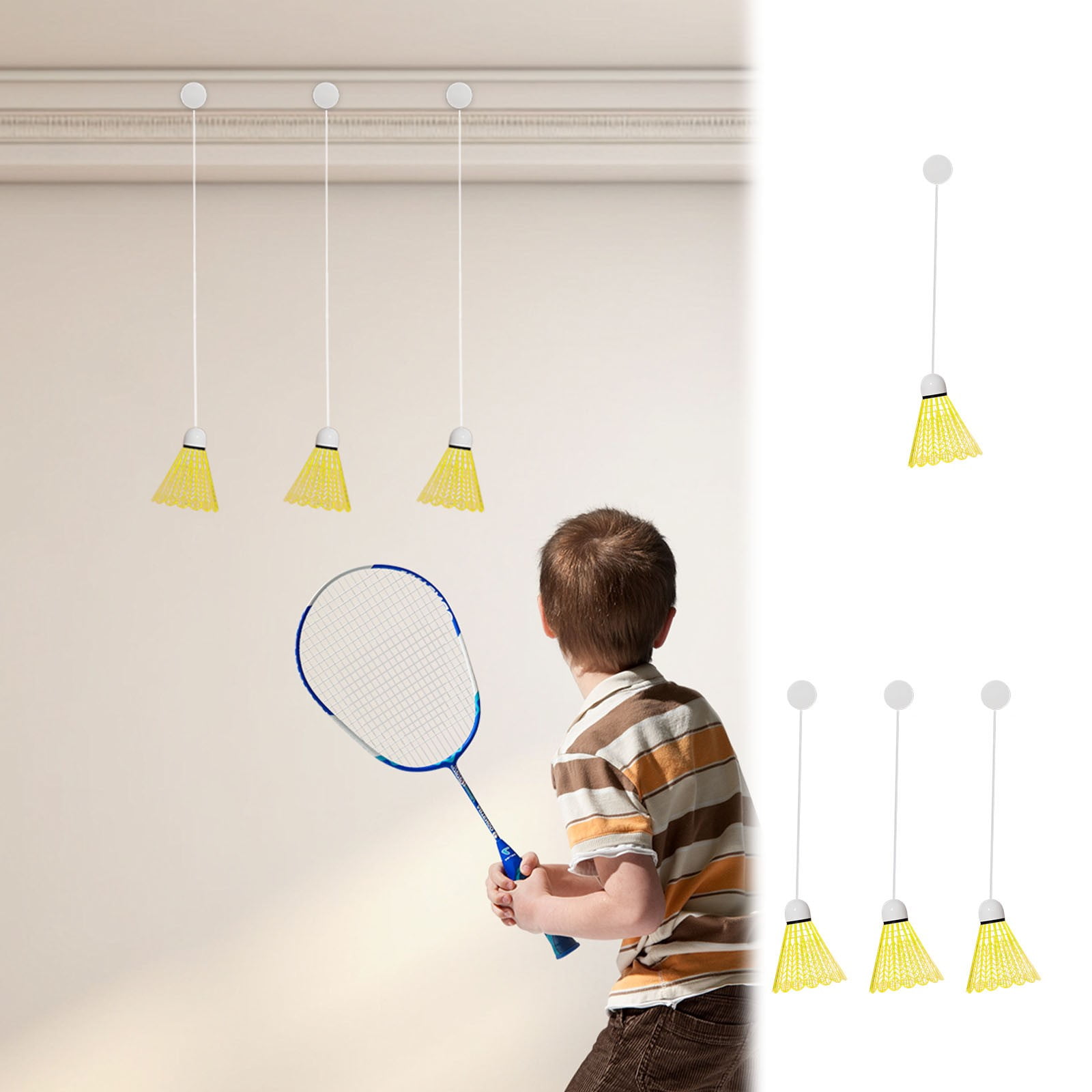Badminton 1/3PCS Badminton Trainer Badminton SinglePlayer Trainer ...