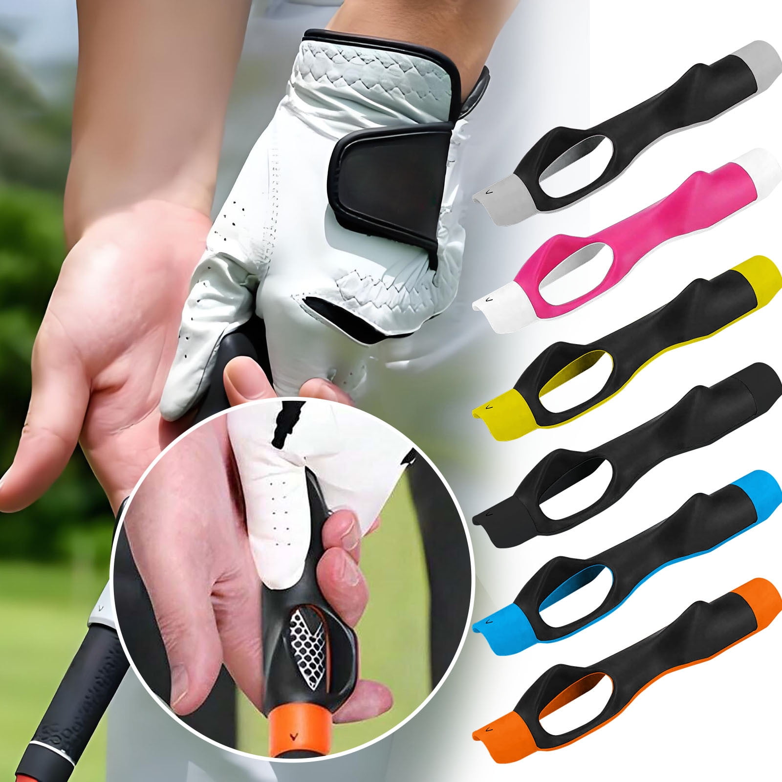Beginner Golf Club Hand Grip Posture Corrector Training Aid Rod Set for ...