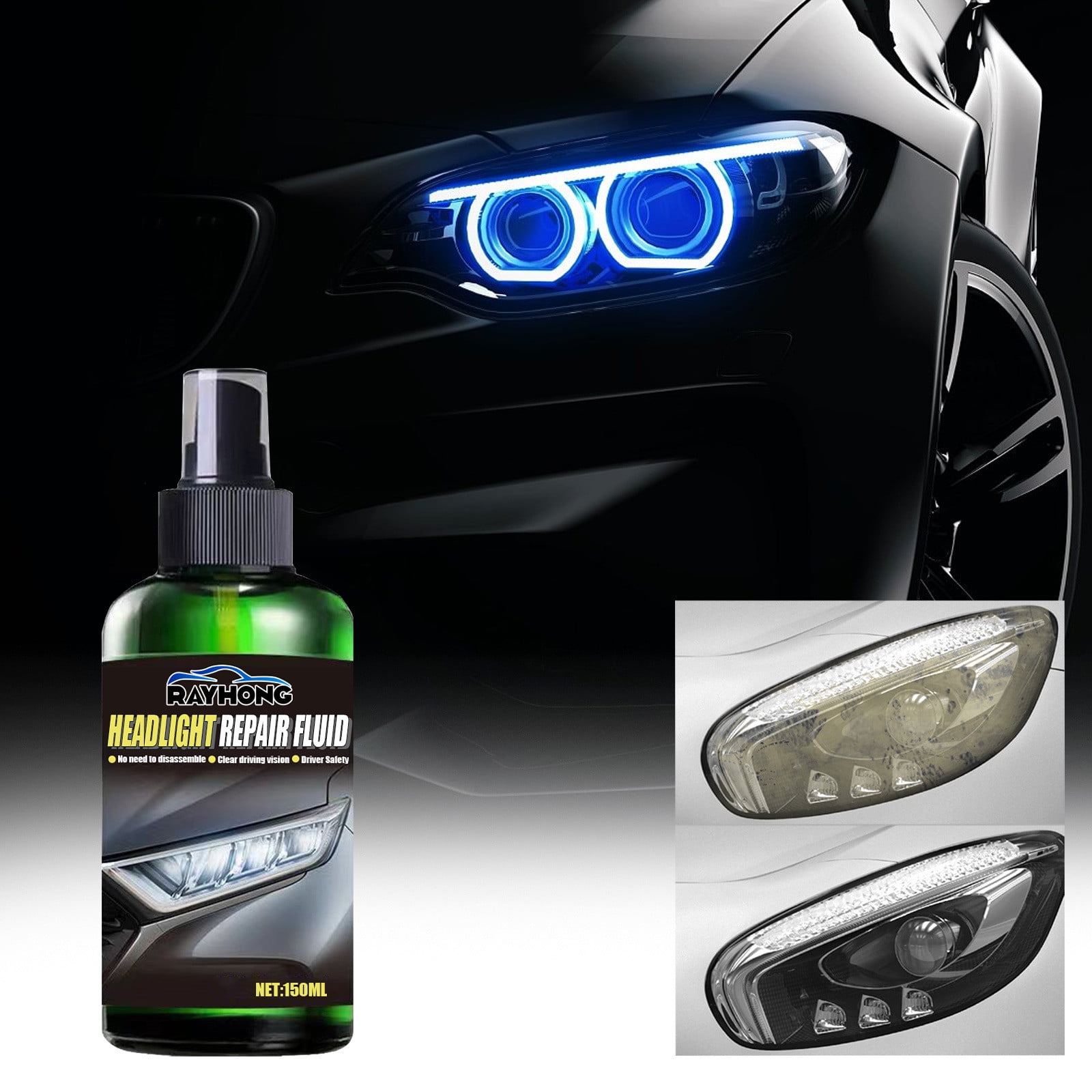Sales Today Clearance! Car Lamp Repair Fluid, 150ml, Polishing Solution ...