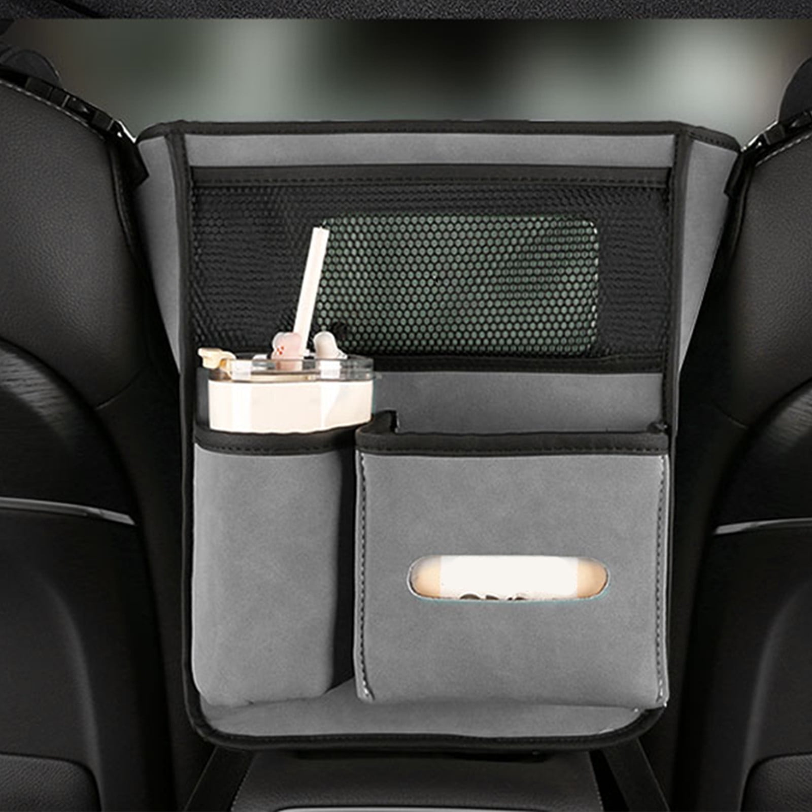 Sales Today Clearance! Car Organizer Bag Between Front Seats, Mesh Car ...