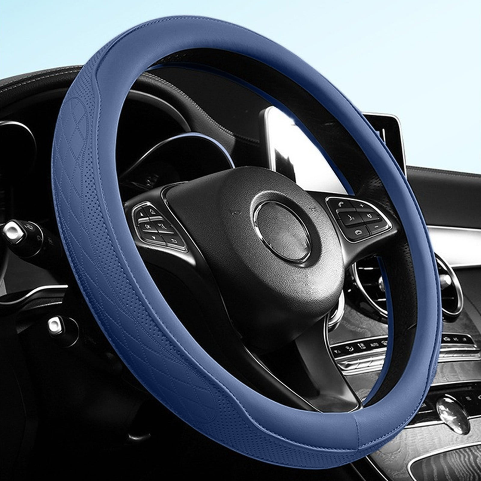 Car Steering Wheel Cover, Anti-Slip Thin Handle Cover, Universal ...