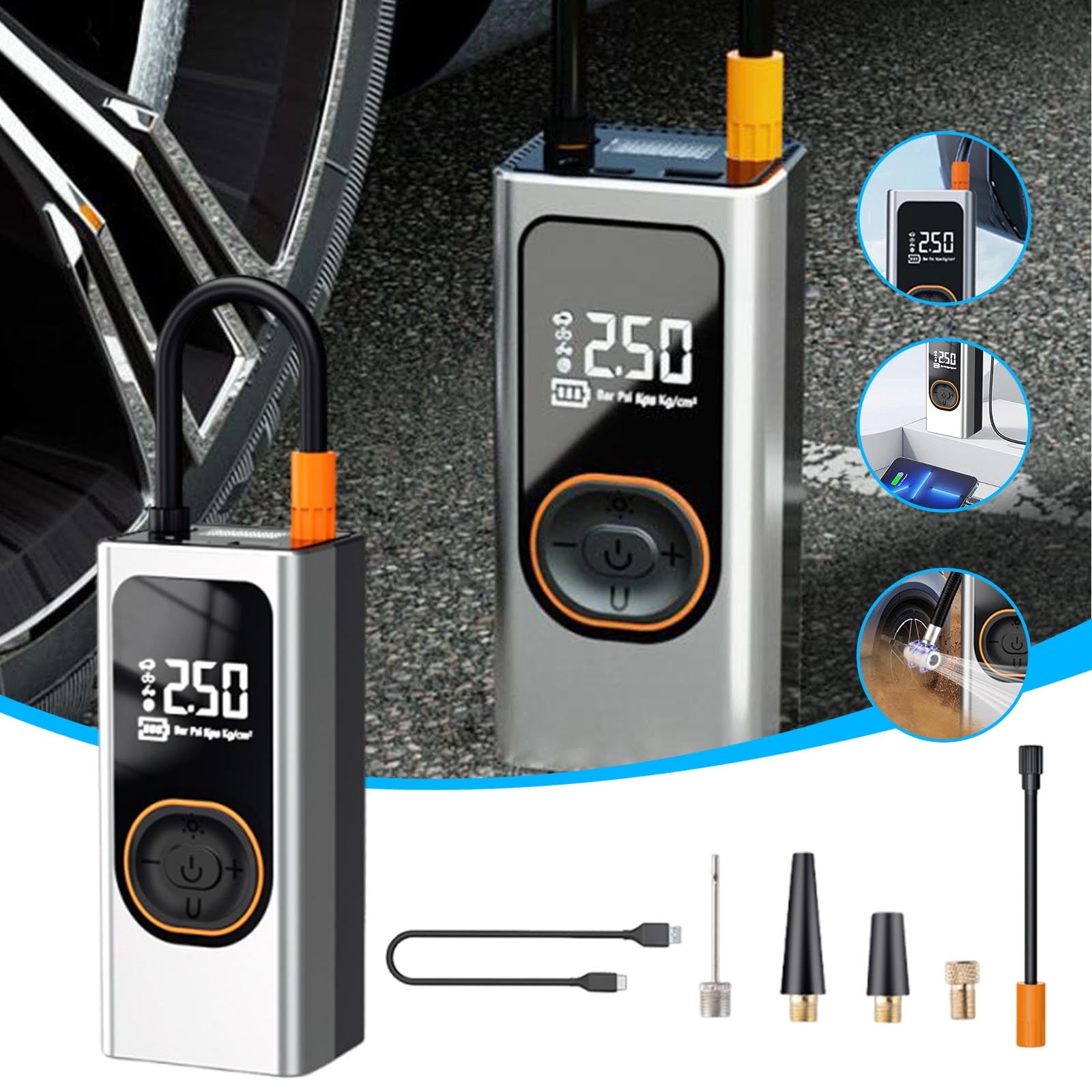 Sales Today Clearance! Car Wireless Inflator,High-Power Portable ...