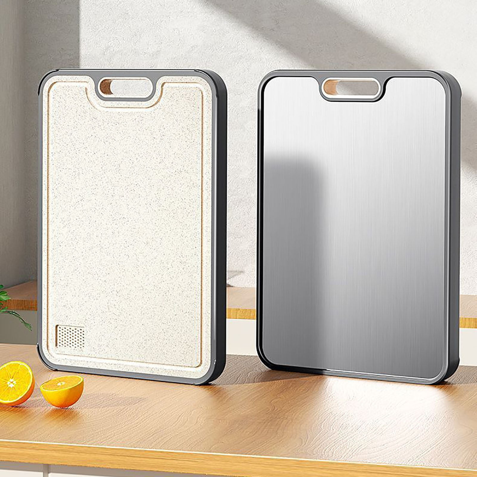 Sales Today Clearance! Double-Sided Stainless Steel Cutting Board ...