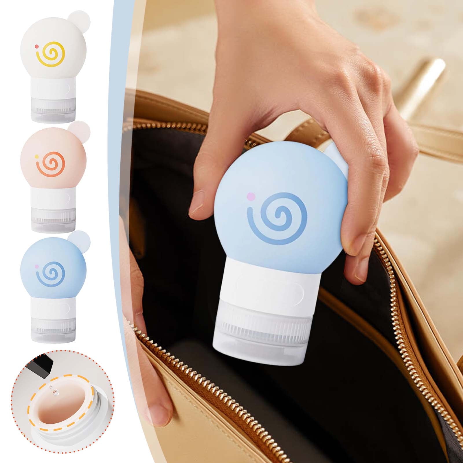 Sales Today Clearance! Doughnuts Travel Silicone Packaging Bottles ...