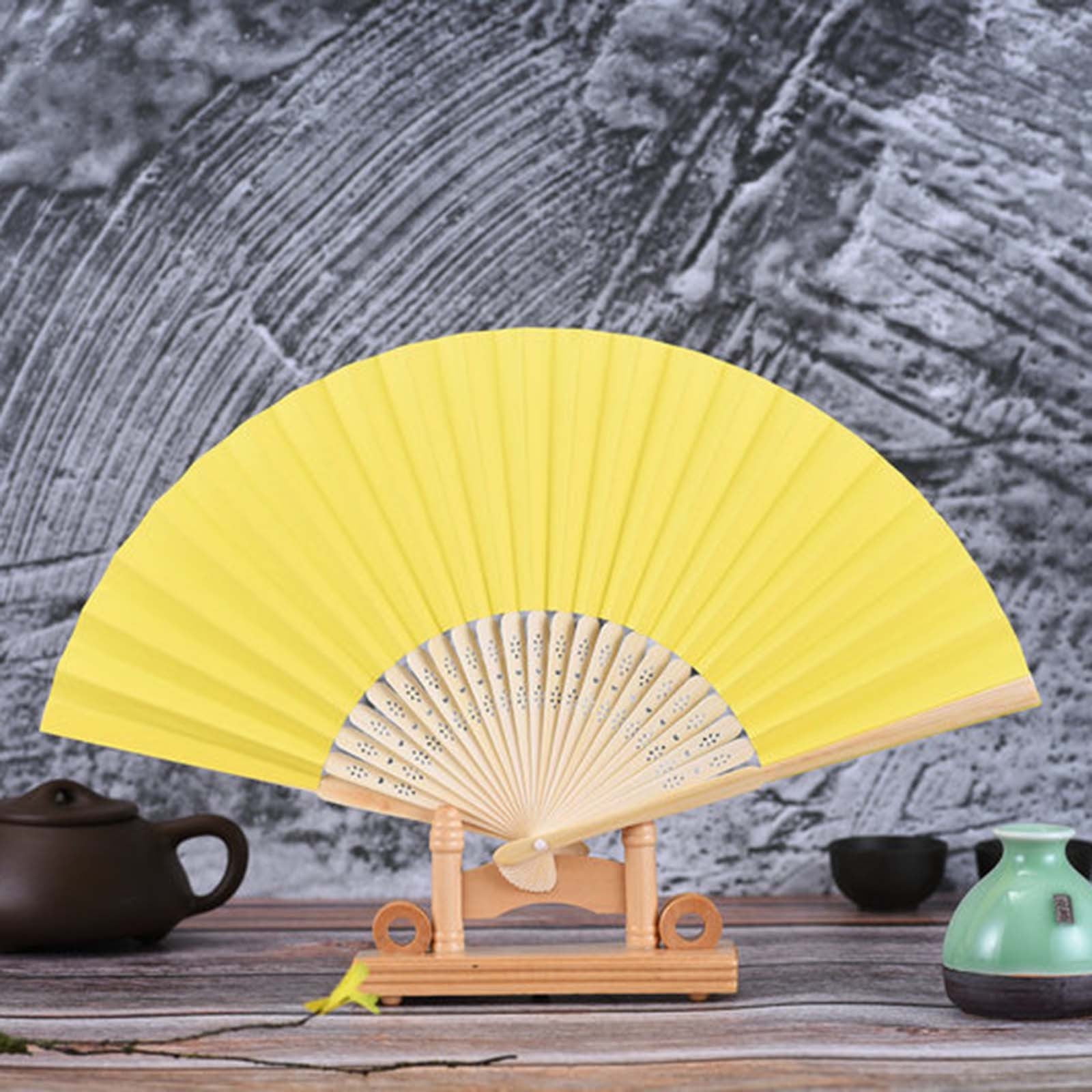 Sales Today Clearance! FAJHHA Patterned Folding Dance Wedding Fan,Silk ...