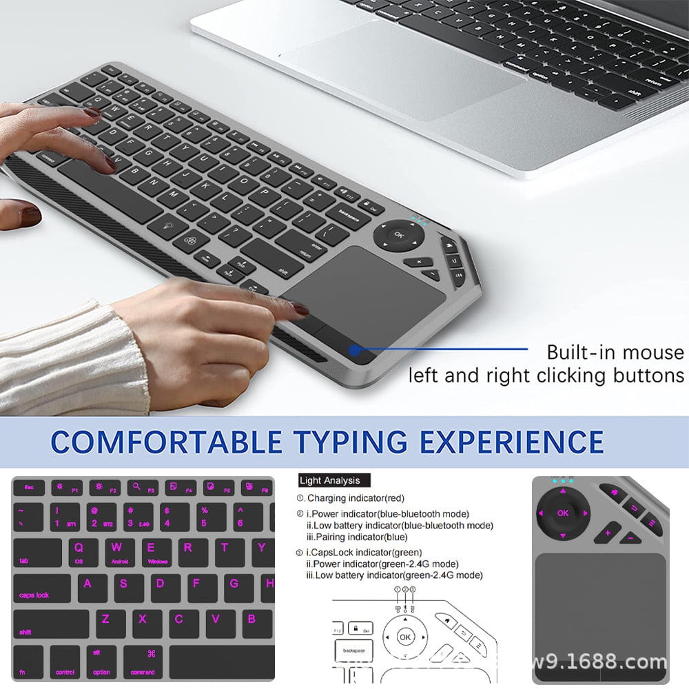 Sales Today Clearance! FAJHHA Wireless Mode Keyboard,Seamless Bluetooth ...