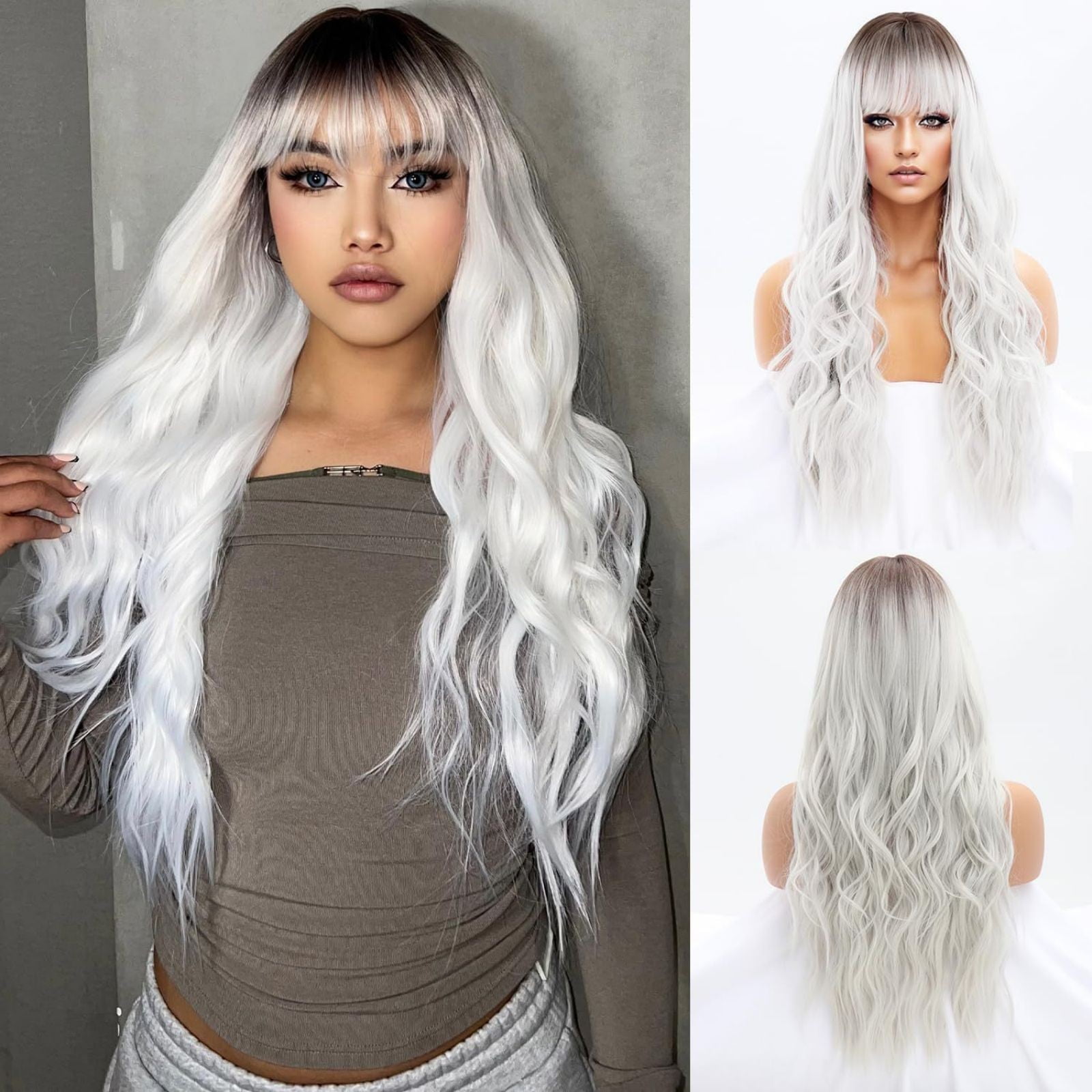 Sales Today Clearance! Front Lace Wigs Hair Pre Plucked Wigs Hair ...