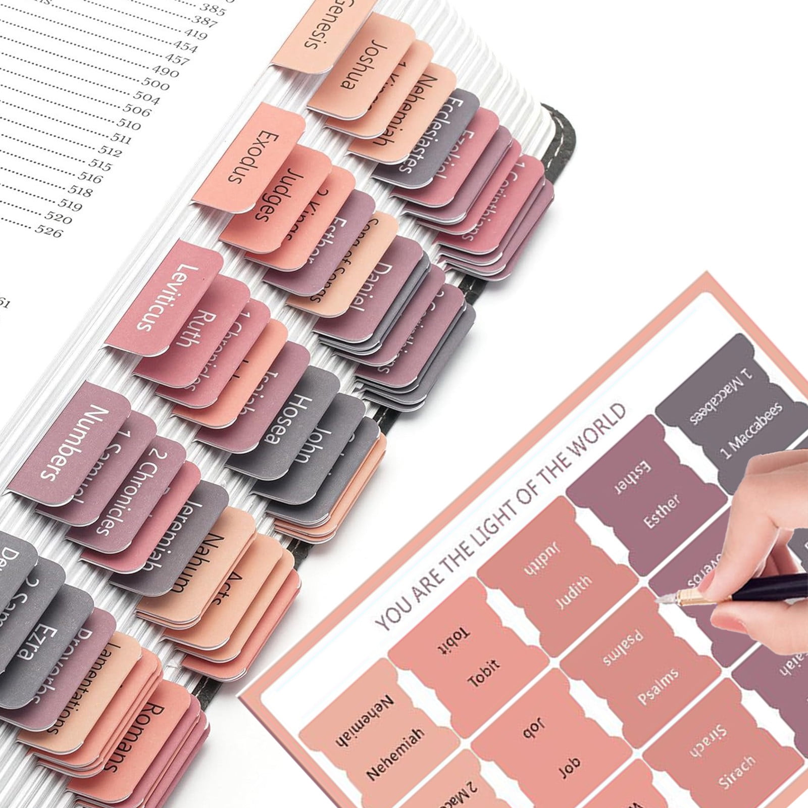 Sales Today Clearance! Gosuguu Bible Guidance Tabs, Book Tabs with ...