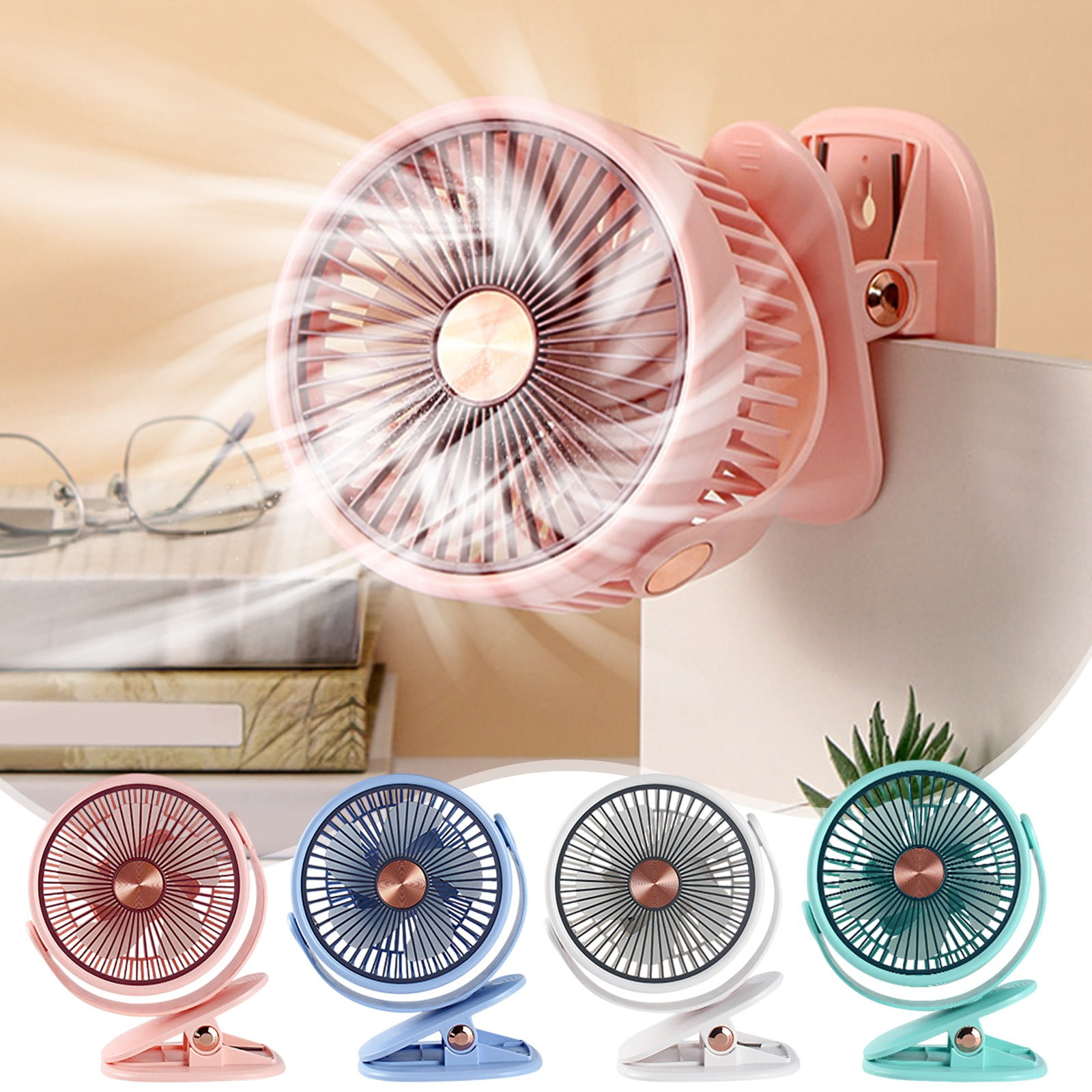 Sales Today Clearance! Gosuguu Desk Clamp Fan for Dorm Room – Portable ...